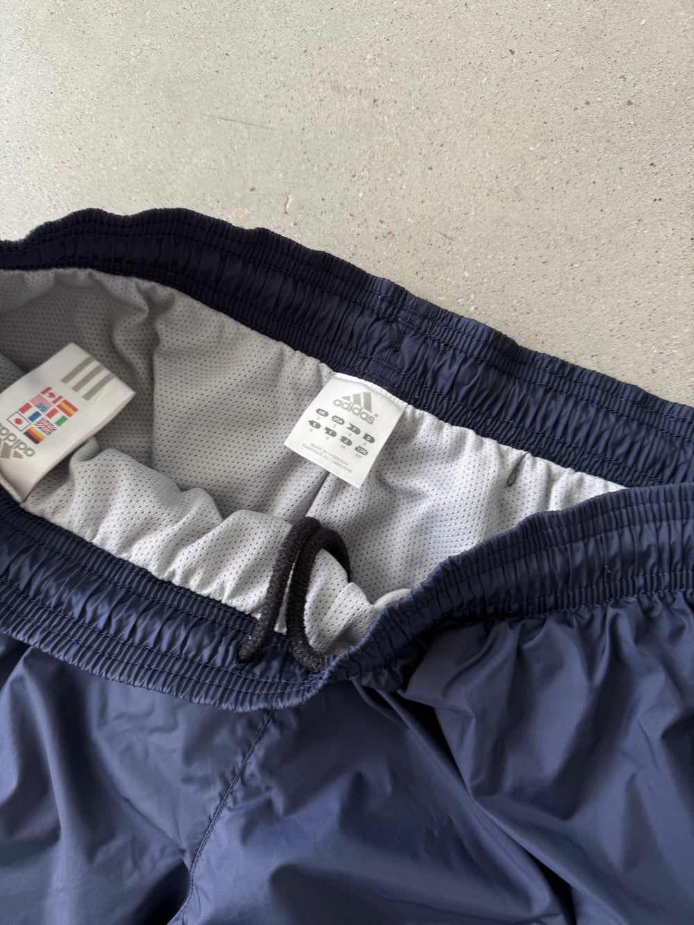 Vintage Adidas Navy/White Track Pants - S